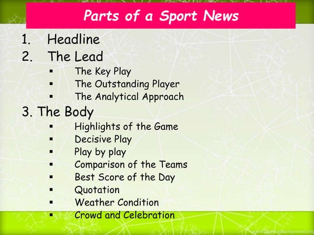 SPORTS-WRITING-PPT.pptx | Basketball | Sports