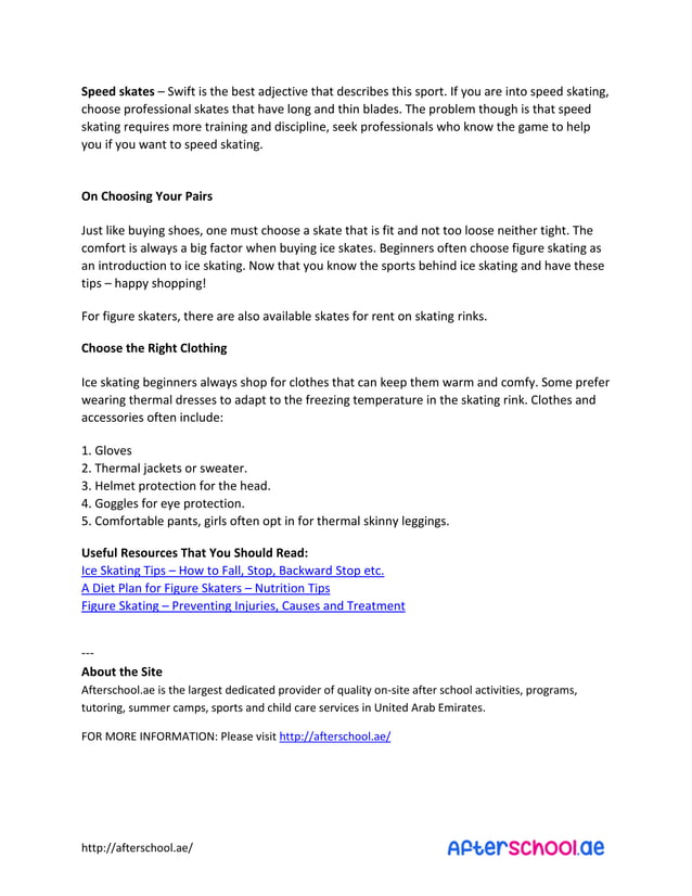 Sports 101: Introduction to Ice Skating | PDF