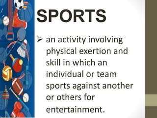Sport safety and injury prevention | PPTX