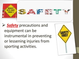 Sport safety and injury prevention | PPTX