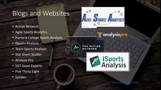 Week 1: Introduction to Sports analytics | PPTX