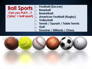 Sports and fitness | PPT