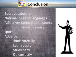 Sports and games | PPT