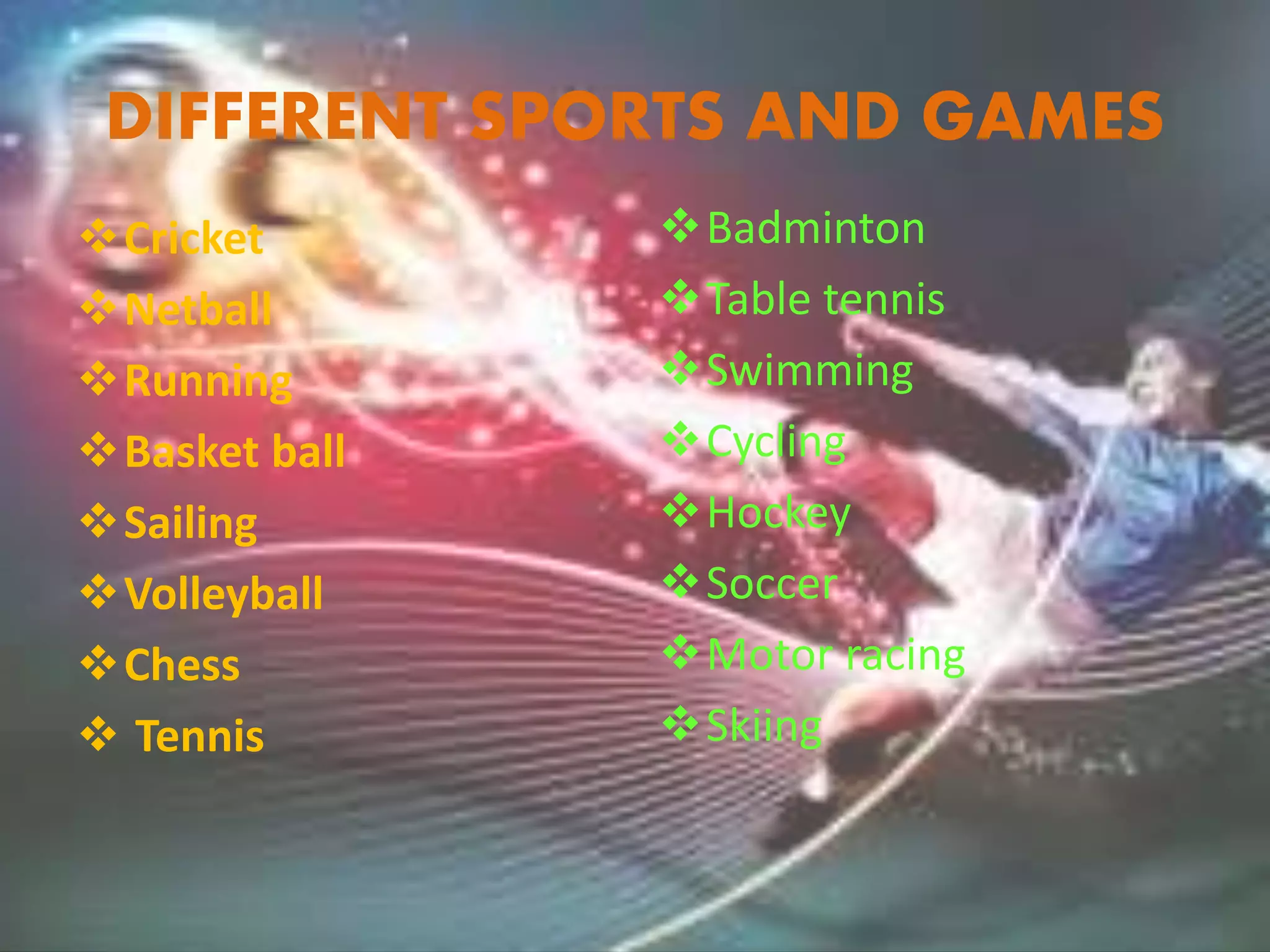 Sports and games | PPTX