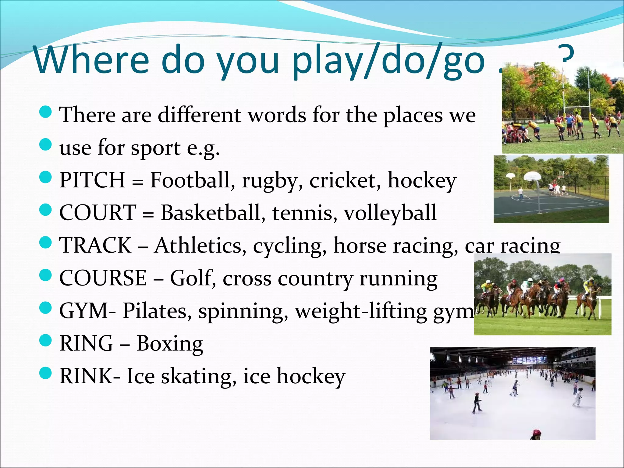 Sports and hobbies | PPT