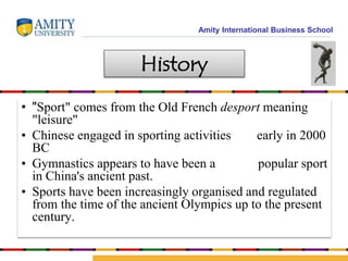 Sports and its benefits | PPTX