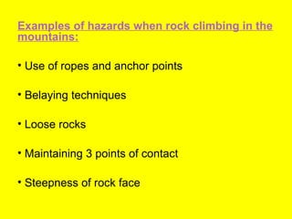 Sports and potential hazards | PPT
