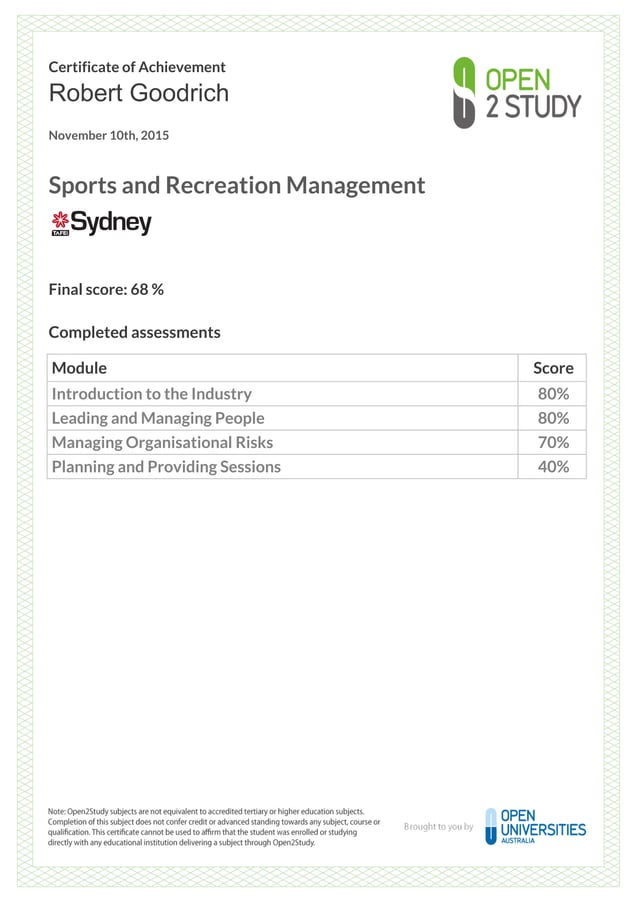 Sports and reacriation management | PDF