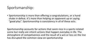 Sports and society 8.3 | PPTX