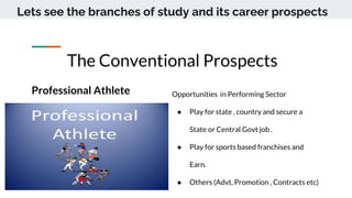Sports as a career option | PPTX