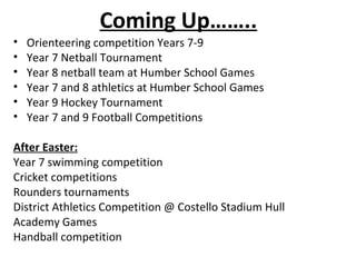 Sports assembly march 14 | PPT