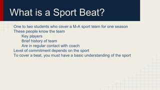 Writing Sports Stories | PPT