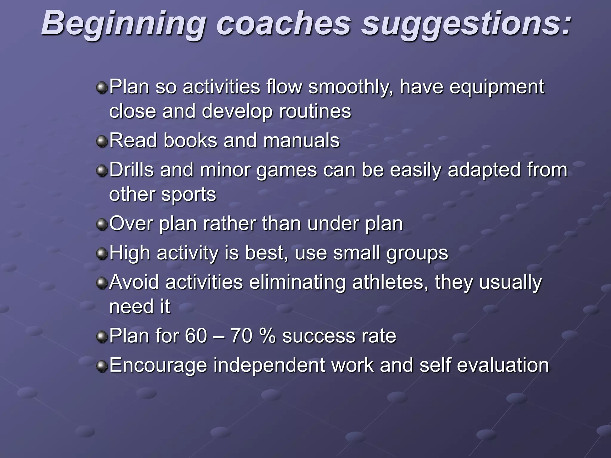 Sports coaching | PPT