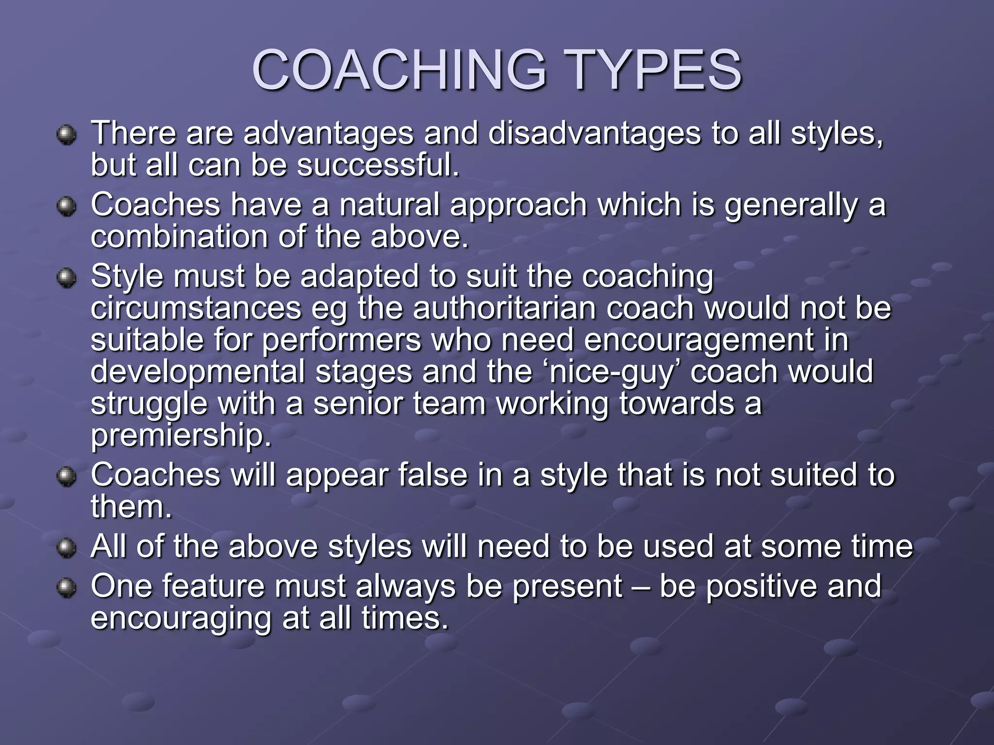 Sports coaching | PPT