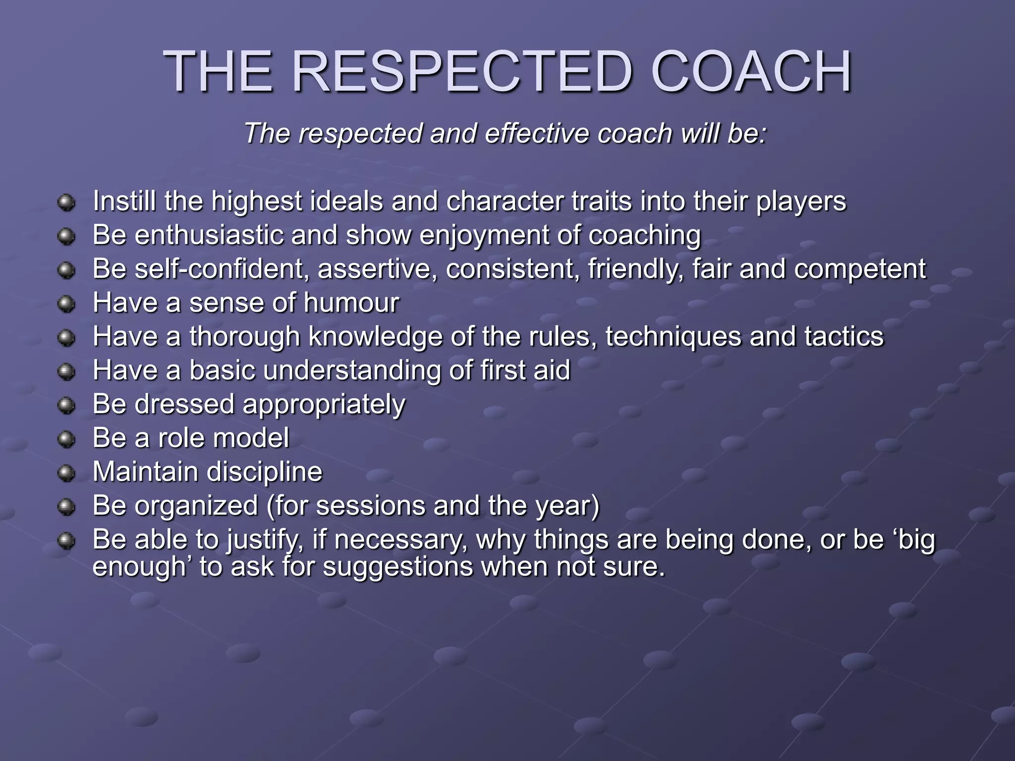 Sports coaching | PPT