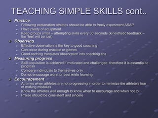 Sports coaching | PPT