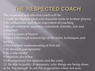 Sports Coaching philosophy | PPTX