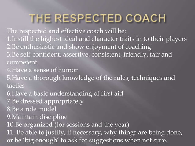 Sports Coaching philosophy | PPTX | Soccer | Sports
