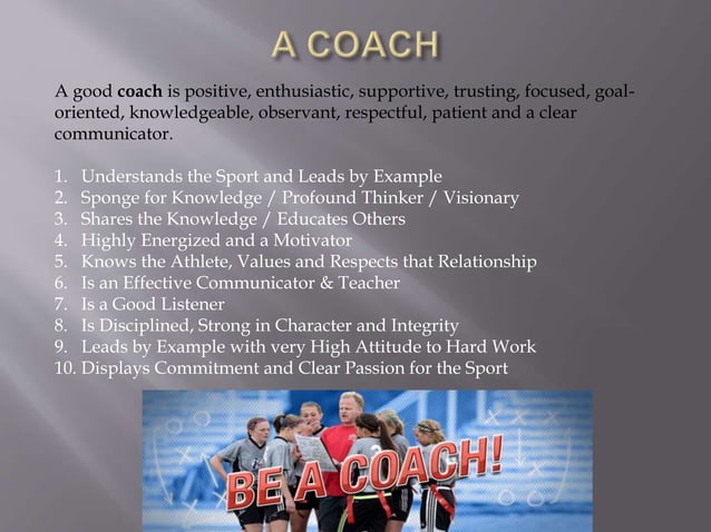 Sports Coaching philosophy | PPTX | Soccer | Sports