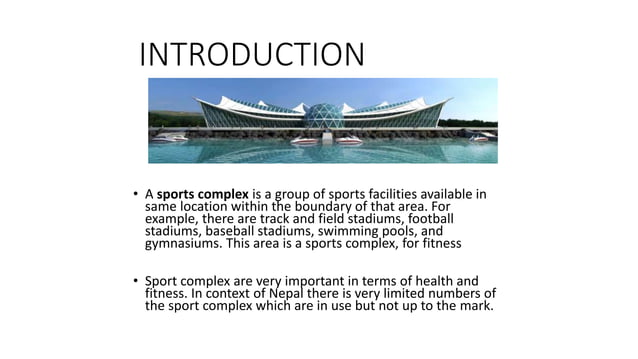 Sports complex | PPTX | Swimming | Sports