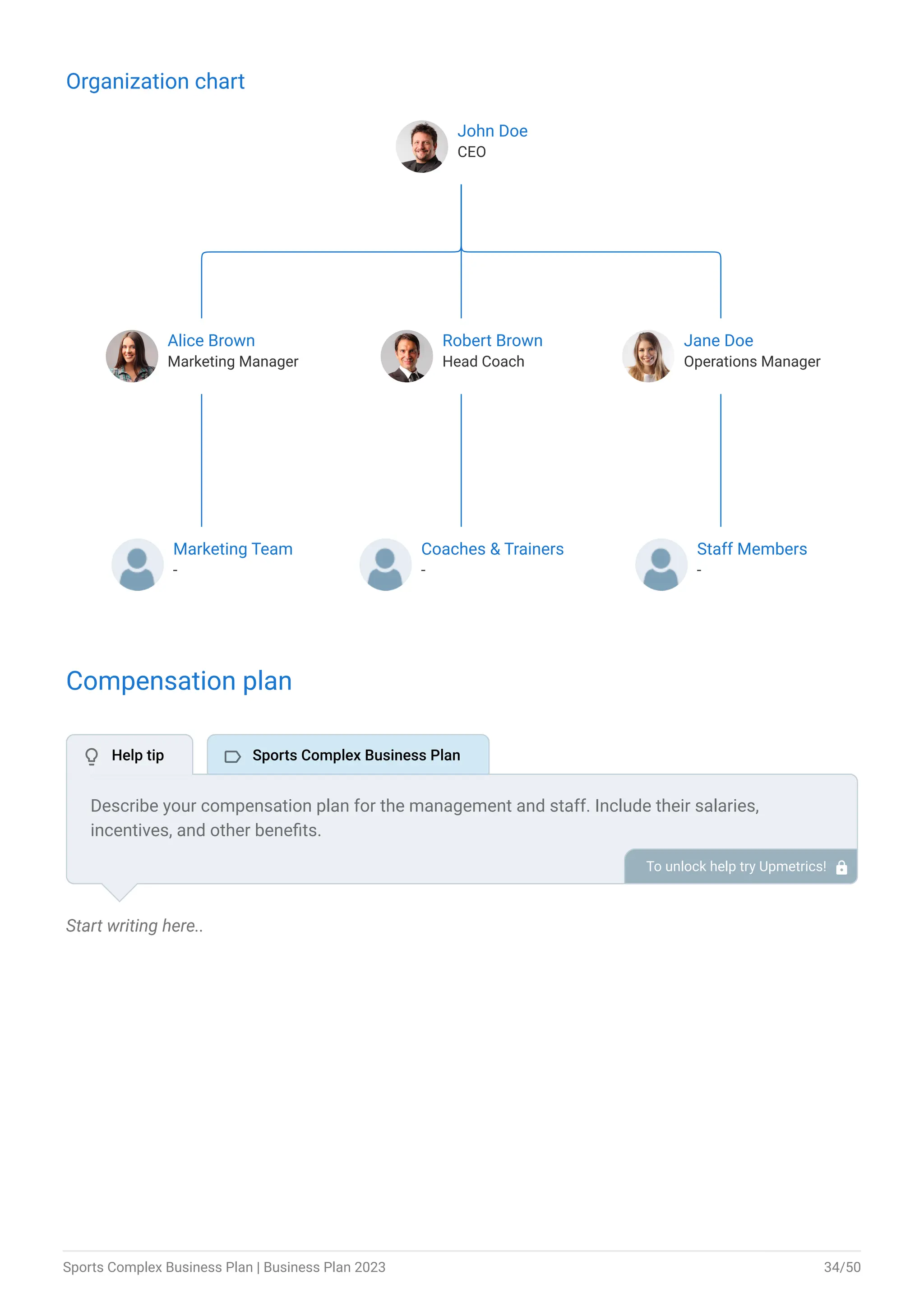 Sports Complex Business Plan Example . | PDF