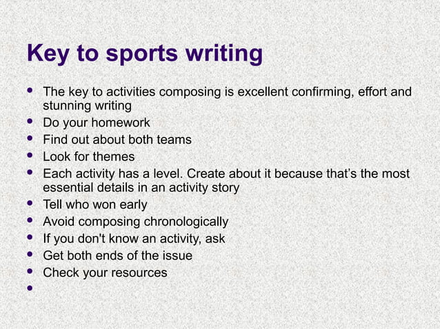 Sports content writing tips by hemal jhaveri | PPT