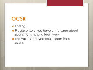 Sports day group writing | PPTX | Track and Field | Sports