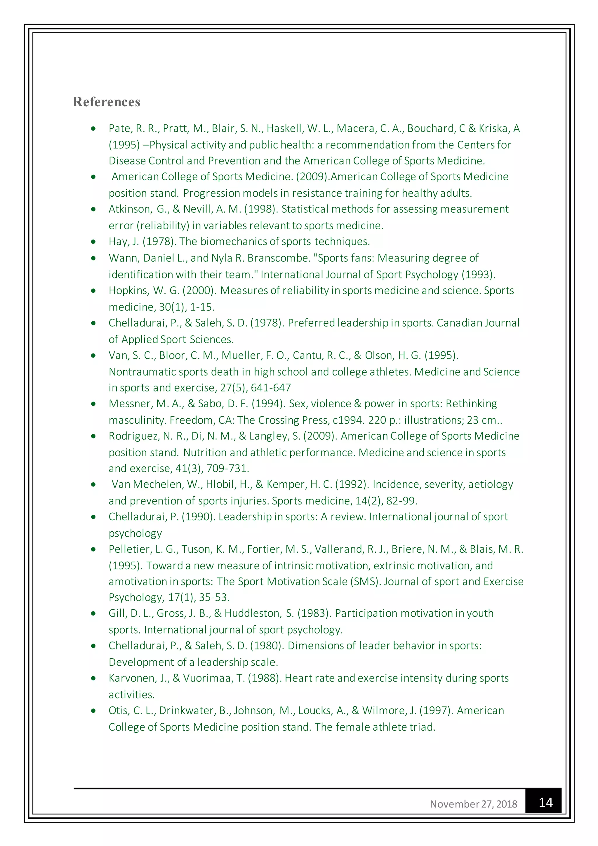 Sports event | DOCX