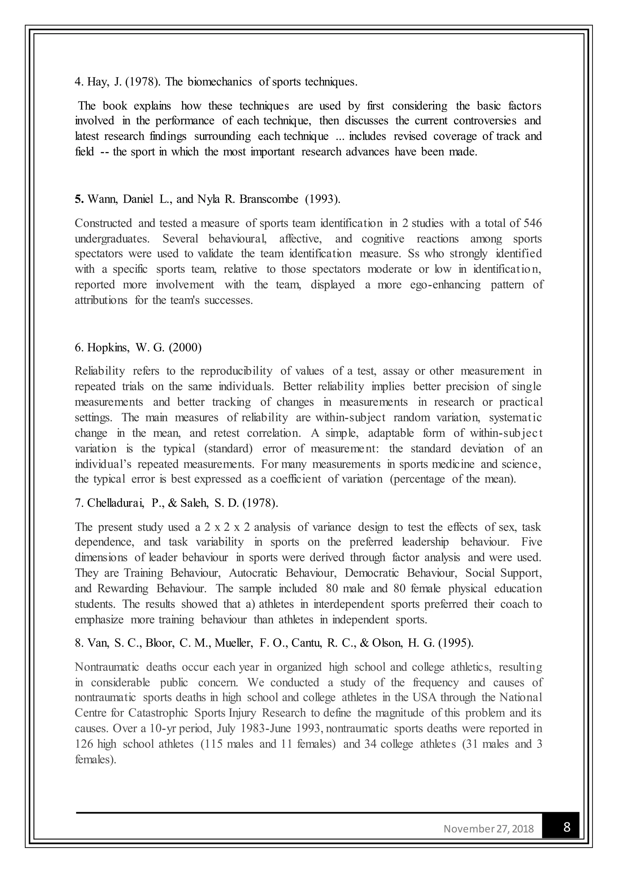 Sports event | DOCX