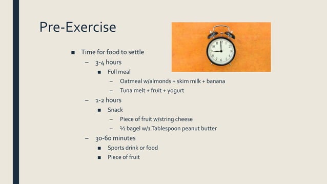 Sports & Exercise Nutrition 101 | PPT