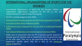 Sports for disabled | PPTX