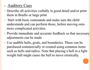 Sports for visually impaired | PPTX