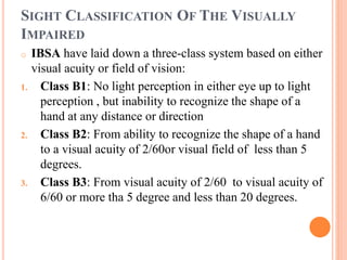 Sports for visually impaired | PPTX