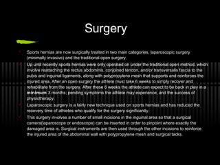 Sports hernia good | PPT