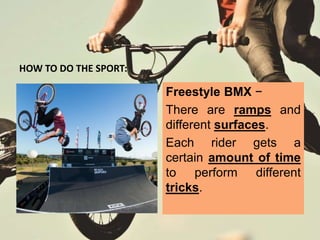 Sports information sheet bmx | PPTX | Cycling | Sports