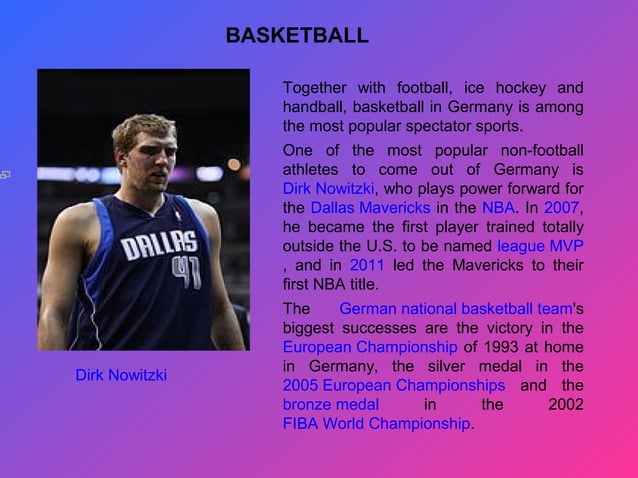 Sports in germany | PPT