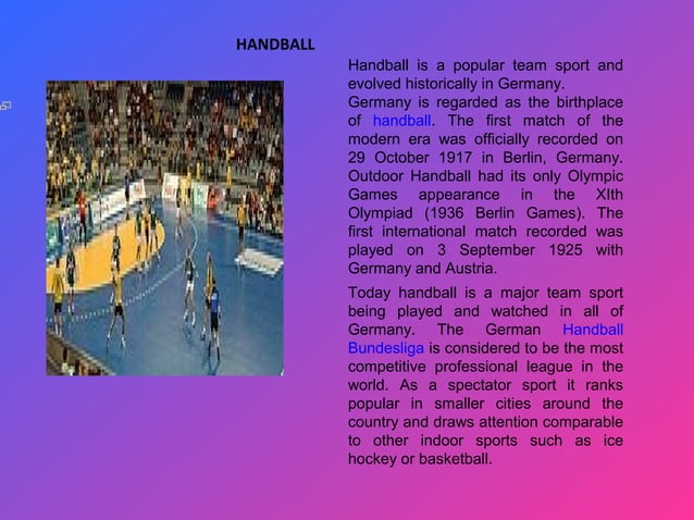 Sports in germany | PPT