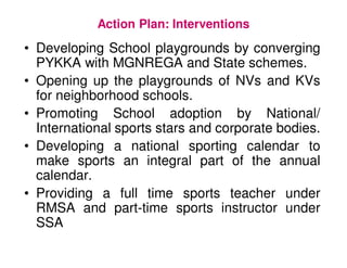 Sports in India - 12th Plan (2012 - 2017) | PDF