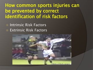Sports injuries | PPTX