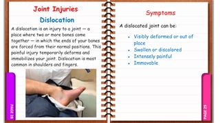 Sports injuries | PPTX