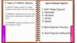 Sports injuries | PPTX