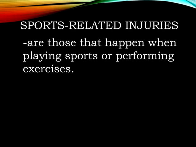 sports injuries.ppt | First Aid | Injuries