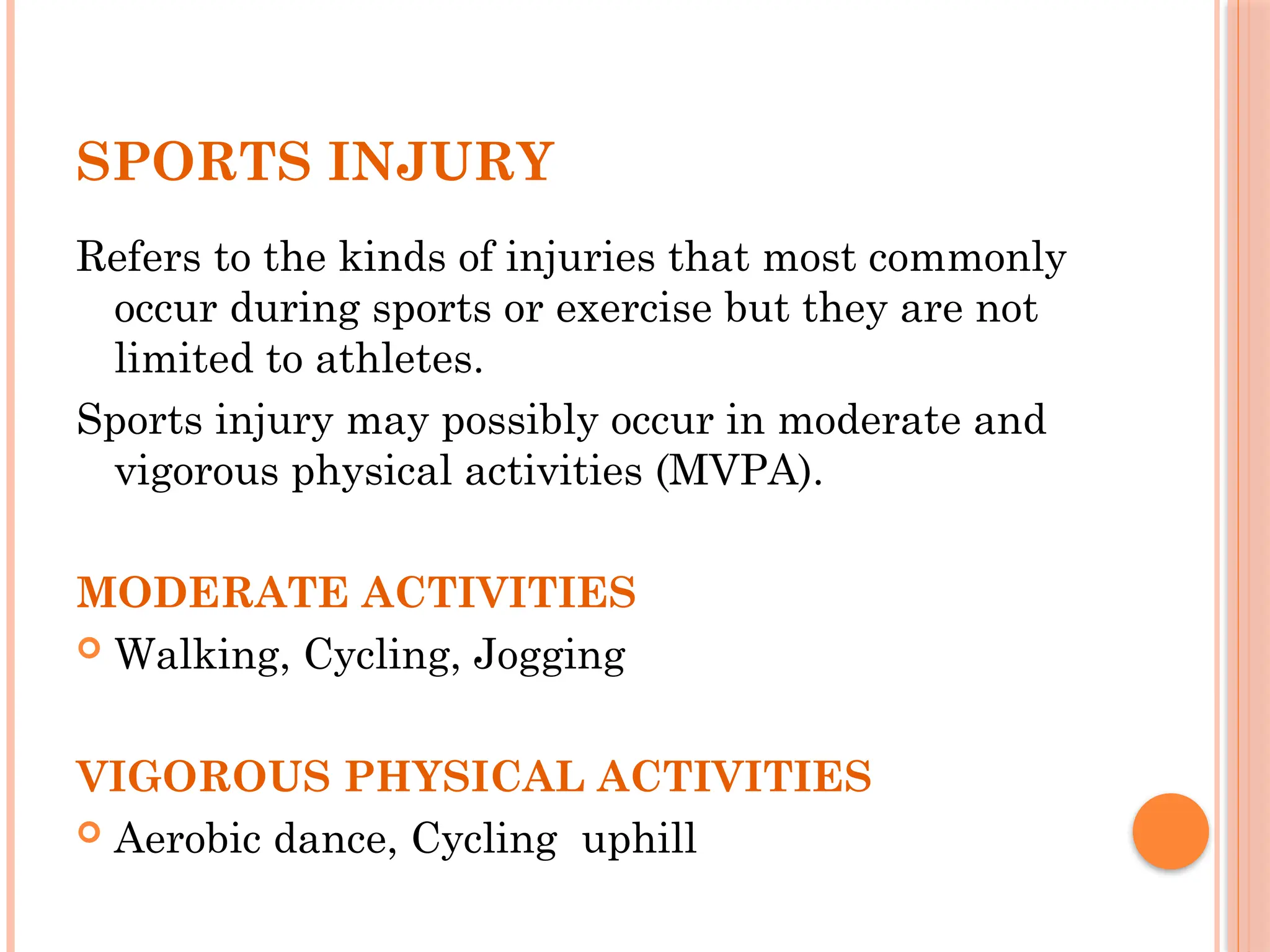 Sports Injuries and Prevention of Sports Injuries | PPTX