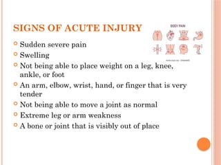 Sports Injuries and Prevention of Sports Injuries | PPTX