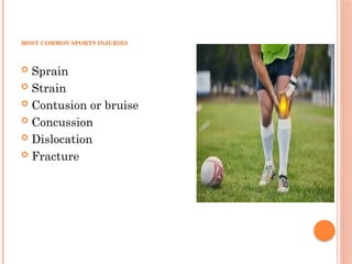 Sports Injuries and Prevention of Sports Injuries | PPTX