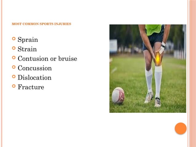 Sports Injuries and Prevention of Sports Injuries | PPT