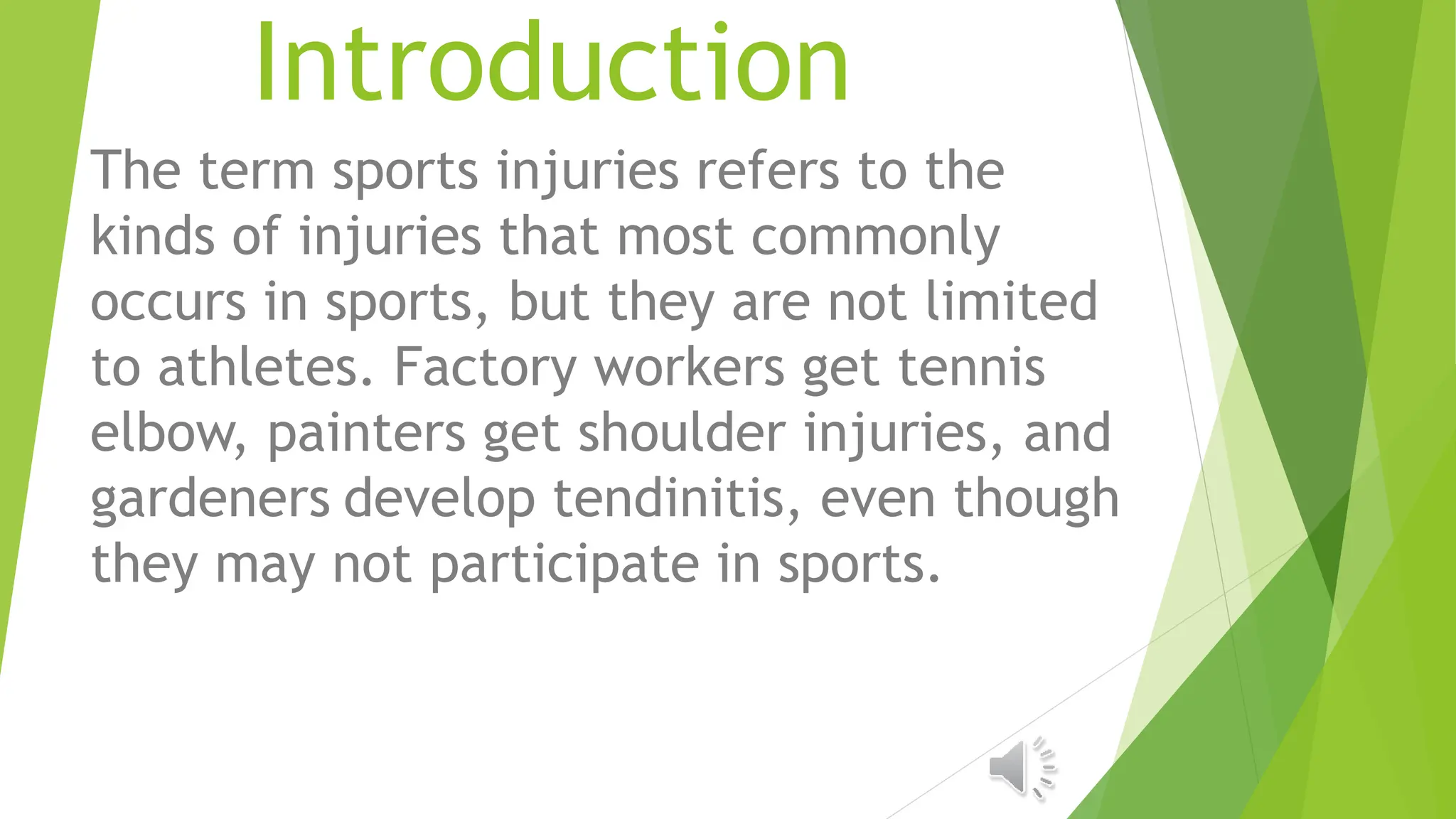 Sports injuries | PPTX