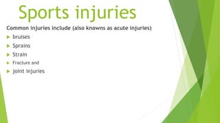 Sports injuries | PPTX