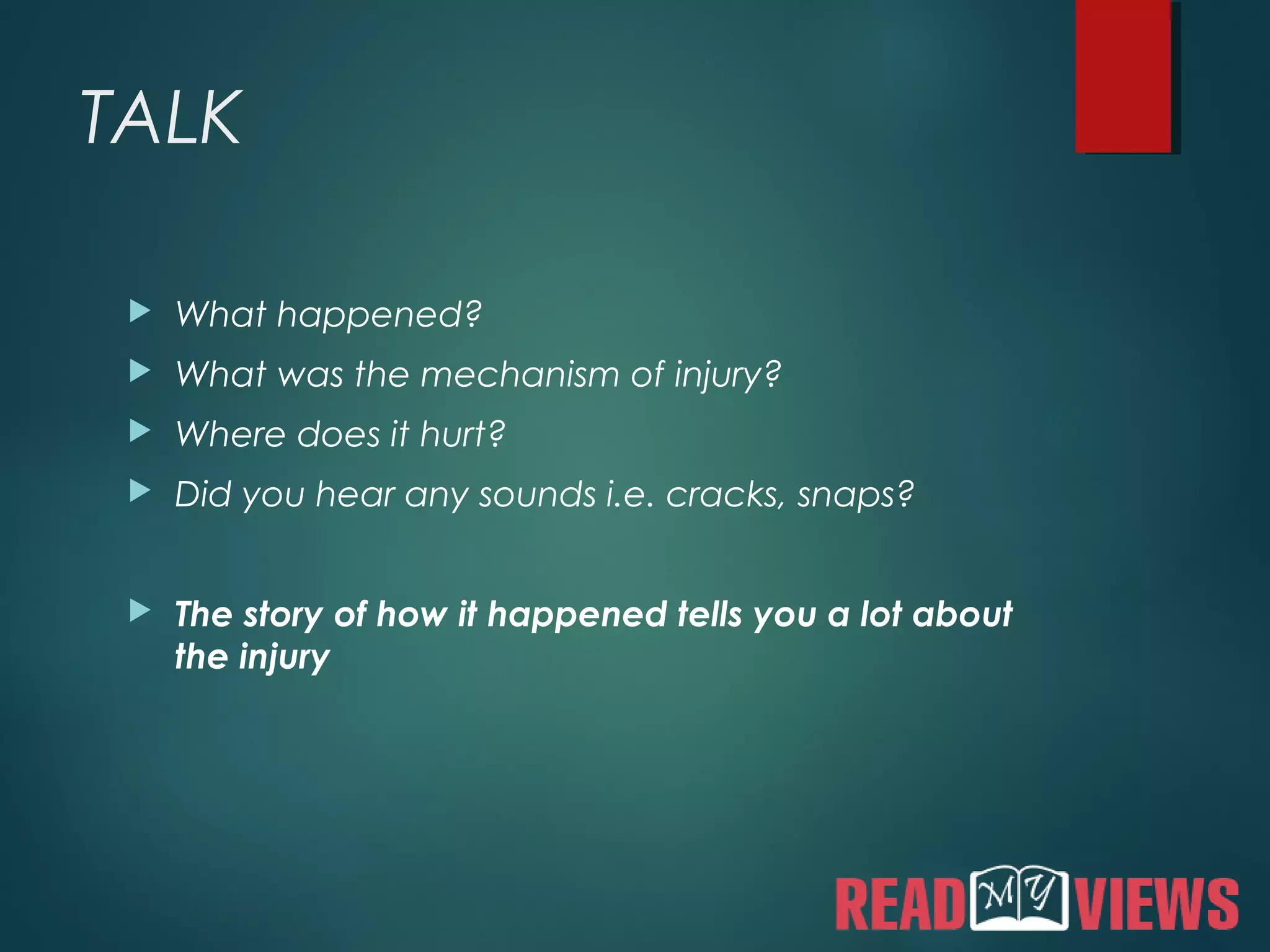 Sports injury management | PPT