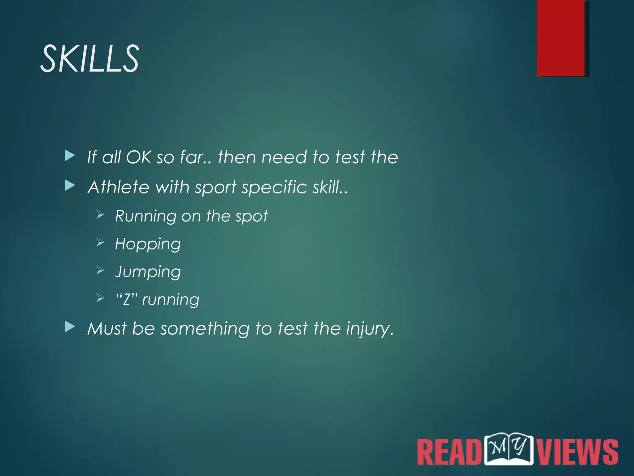 Sports injury management | PPT